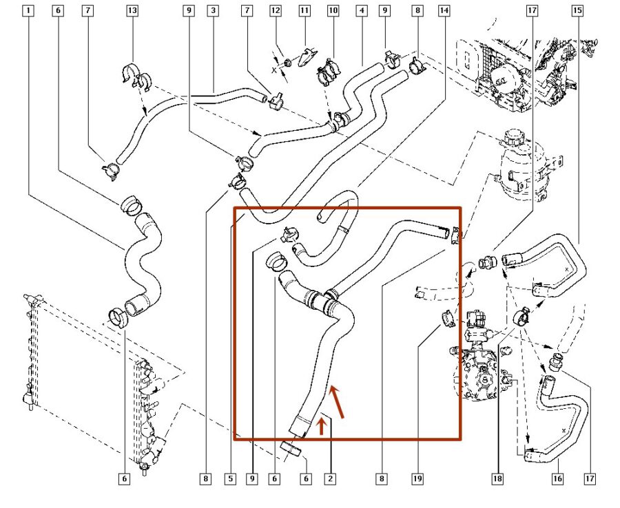 Mangueira Inferior Radiador Logan Sandero 1.6 8v-8200750020