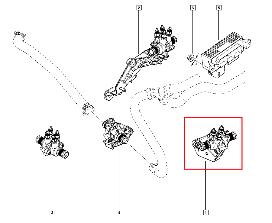 Valvula Aquecedora de Agua Renault Master III - 922000004r