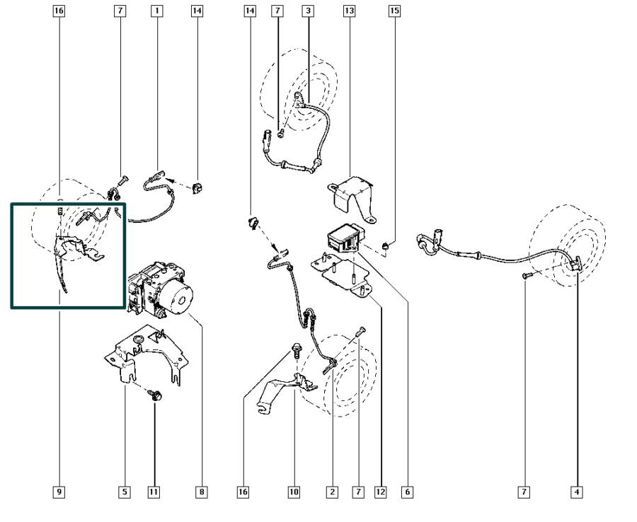 Suporte Sensor de Velocidade Renault Duster - 479608353R