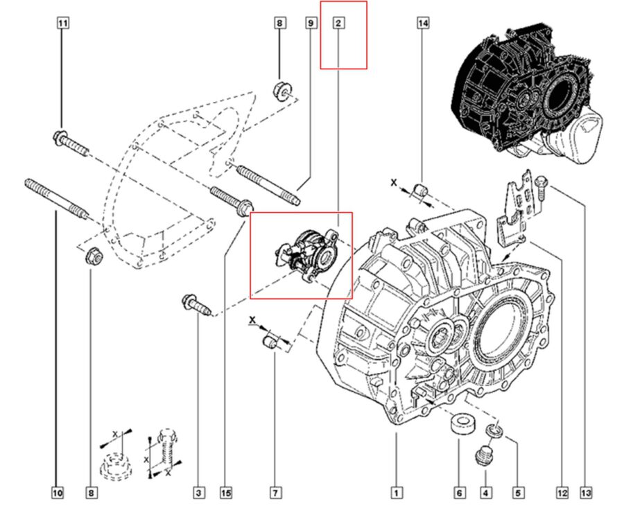 Cilindro Atuador Embreagem Renault Logan Sandero Original- 306206219R
